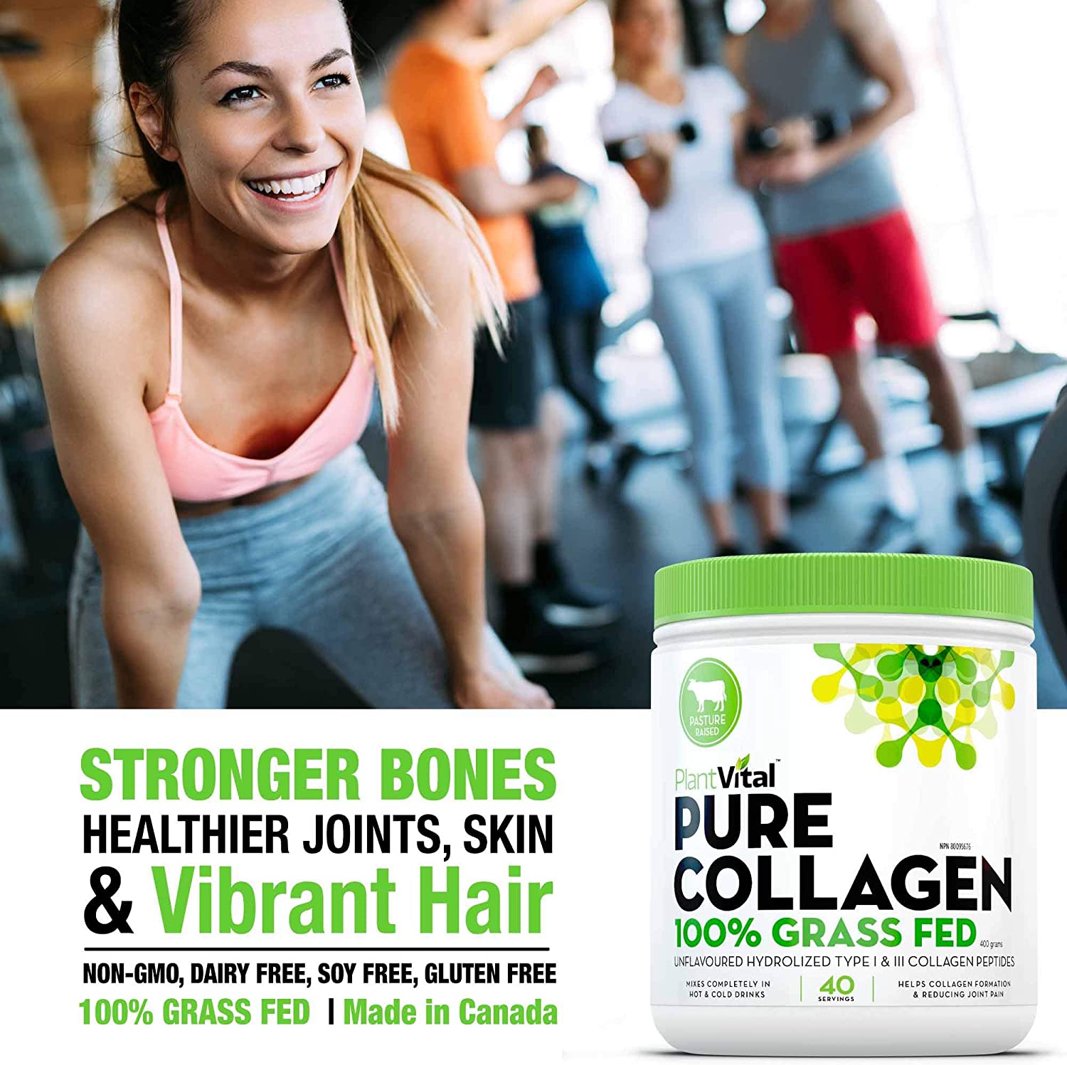 Pure Collagen Peptides Powder – PlantVital