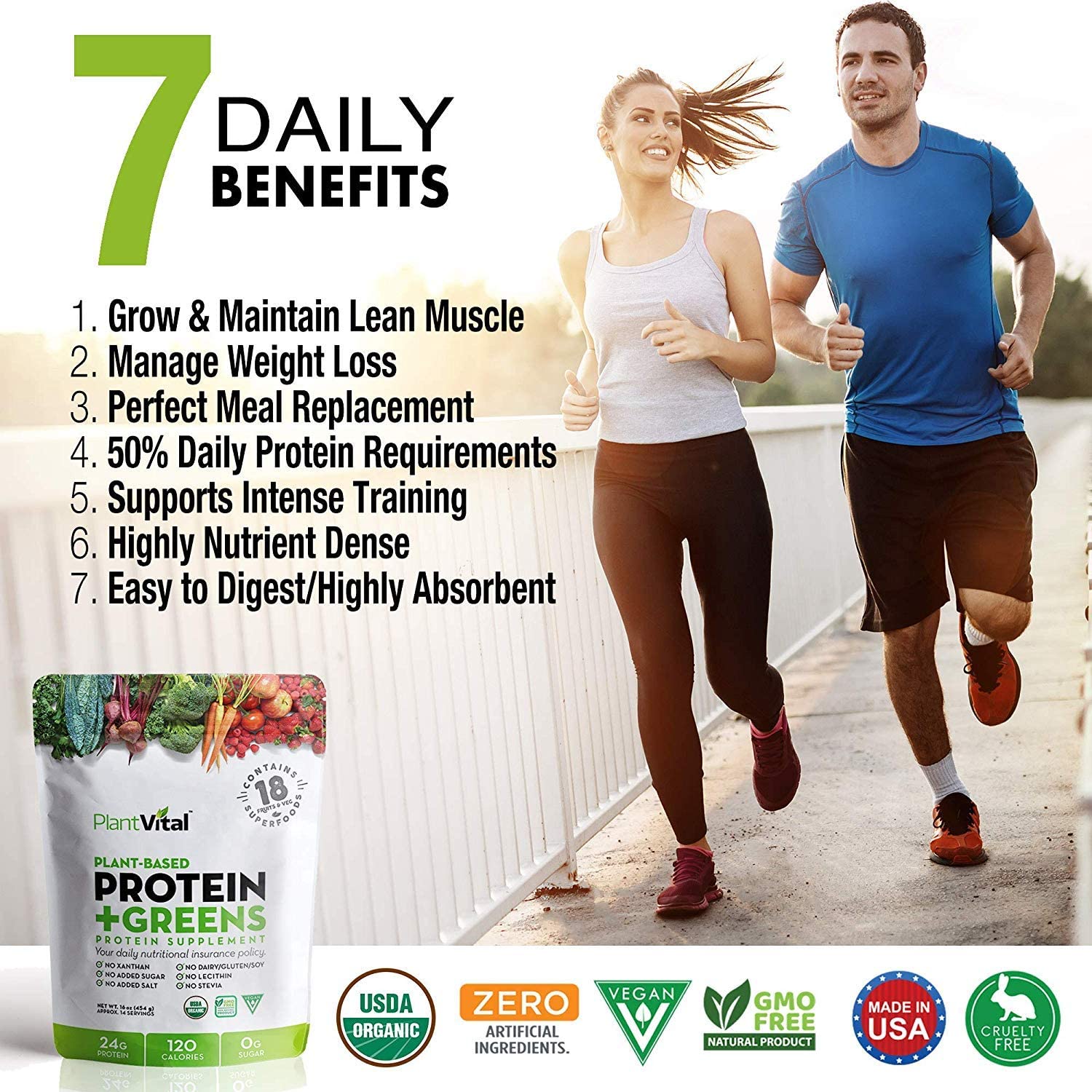 Plant Based Protein w Superfoods (Unflavoured) – PlantVital